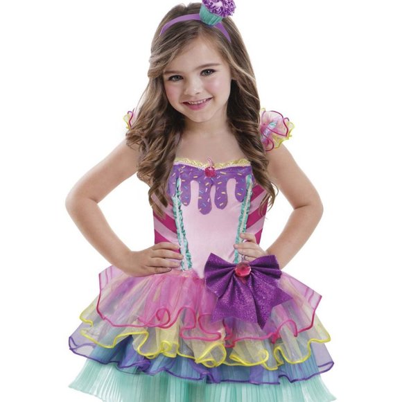 Costumes | Cupcake Queen Girls Costume Halloween Pastel Colors M 89 New ...